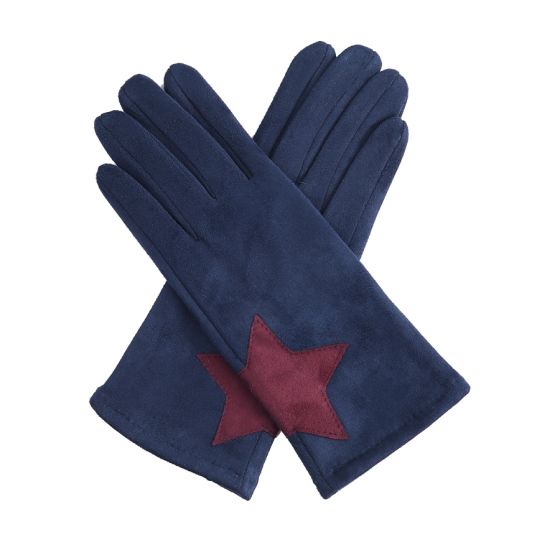 Pure Accessories Star Gloves Navy - The Design Gallery Drogheda