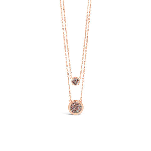 Absolute Jewellery Necklace Rose/BK 16"+18" - The Design Gallery Drogheda